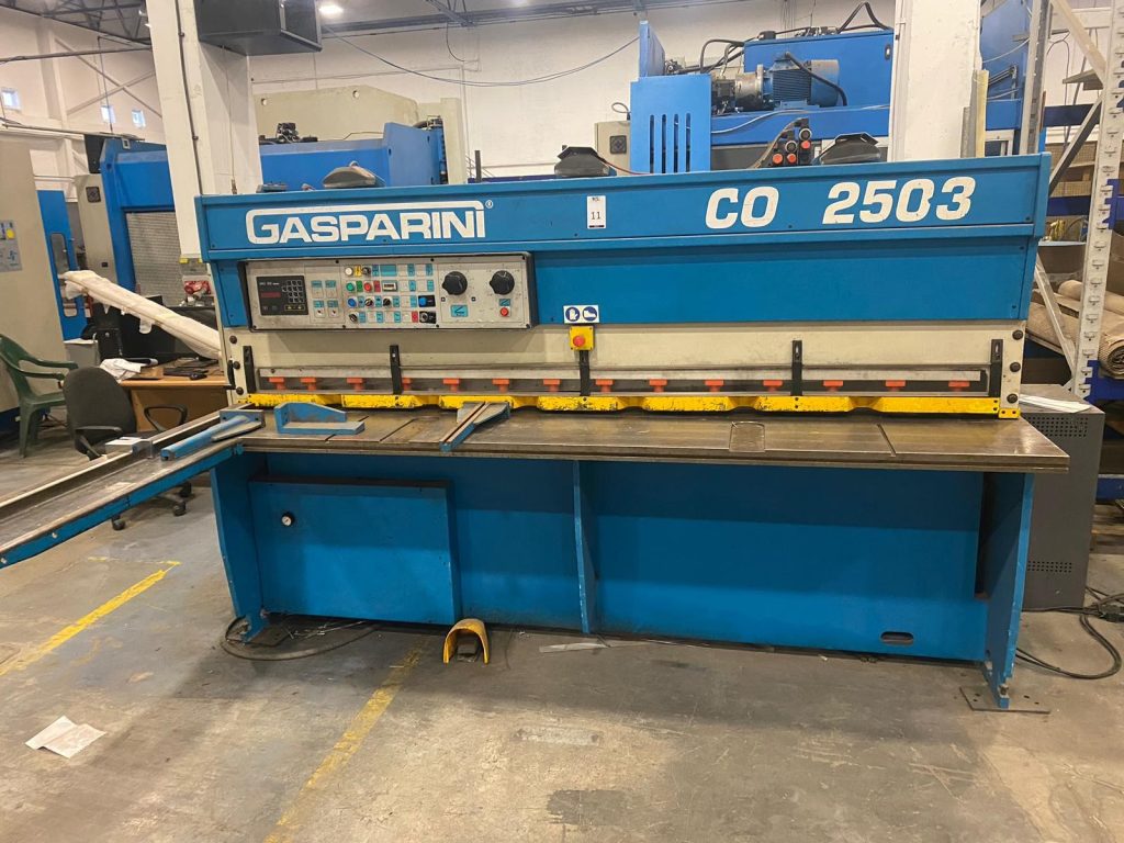 SOLD / Gasparini CO 2503 Hydraulic Shear | Chiviott - Used Machine Tools